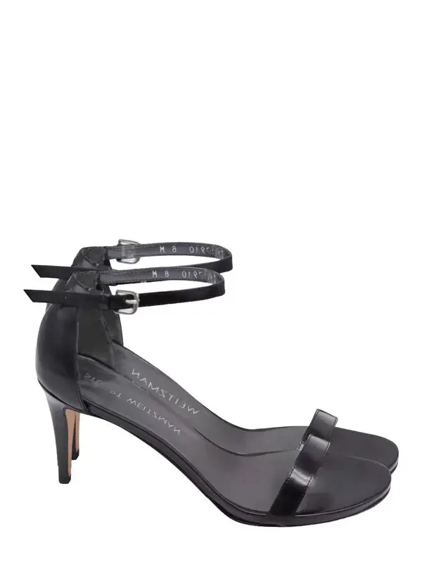 STUART WEITZMAN Ankle Strap Stiletto Sandals - Black