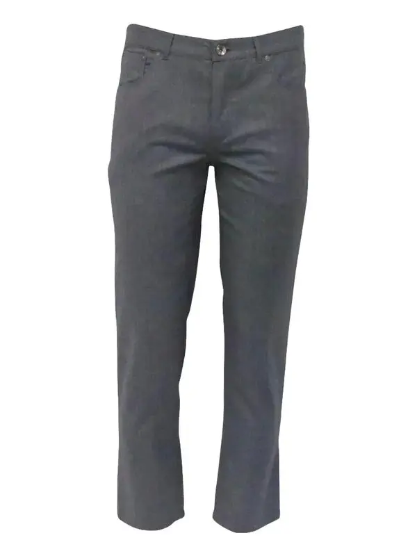 Brunello Cucinelli Italian Fit Wool Trousers - Grey