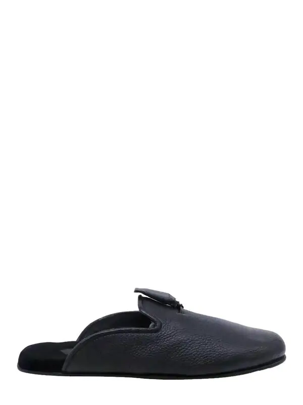 TOM FORD Tassel Leather Mules - Black