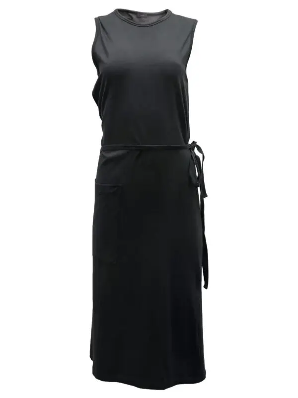 JOSEPH Tied-waist Midi Dress - Black