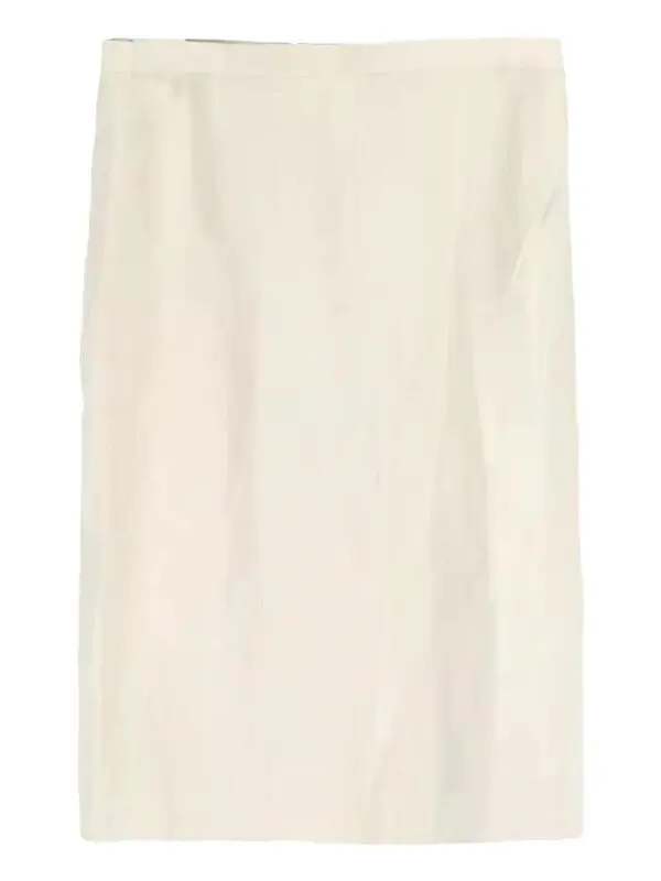 Giorgio Armani Pencil Mini Skirt - White