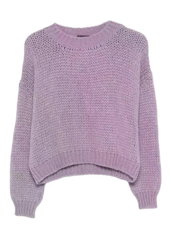ROBERTO COLLINA Ribbed Sweater - Purple