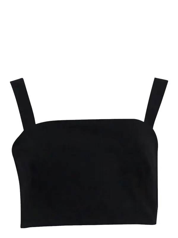Theory Sleeveless Crop Top - Black
