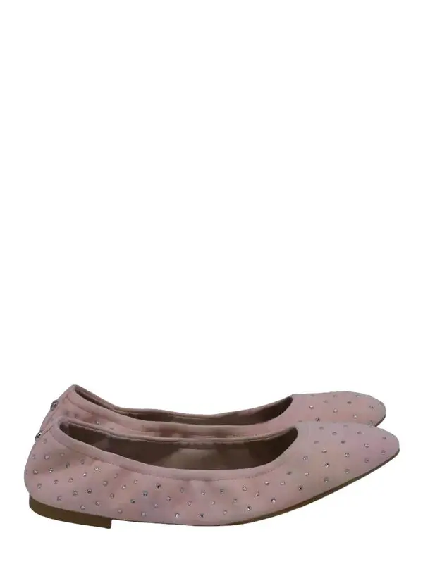 STUART WEITZMAN Crystal-embellished Ballet Flats - Pink
