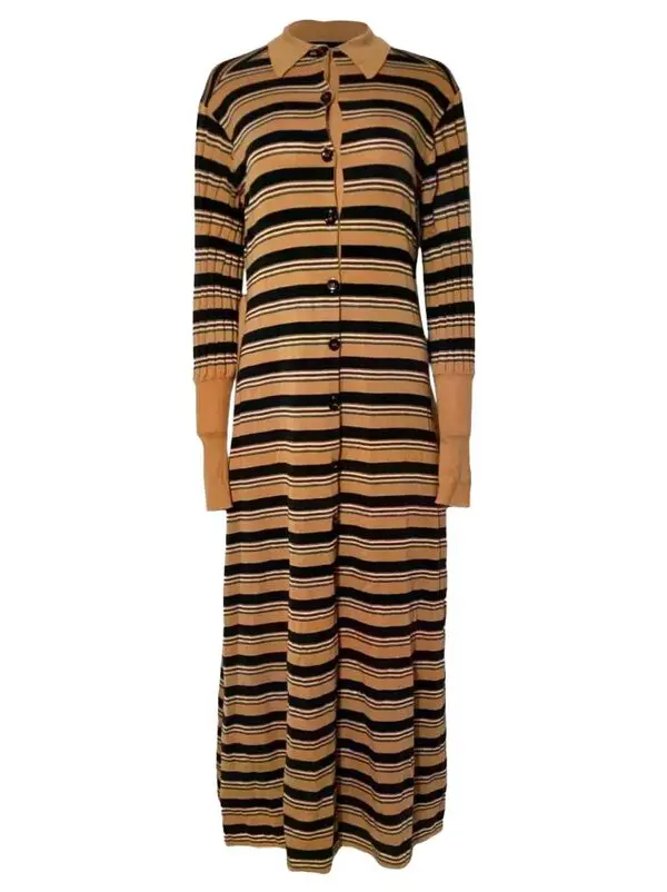 Chloé Striped Maxi Dress - Neutrals