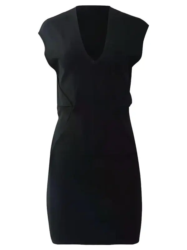 ALEXANDER WANG V-neck Mini Dress - Black