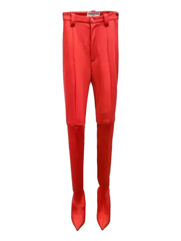 Balenciaga Pantaleggings With Stiletto Heel - Red