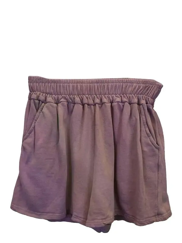 THE FRANKIE SHOP Jaimie Ribbed Shorts - Purple