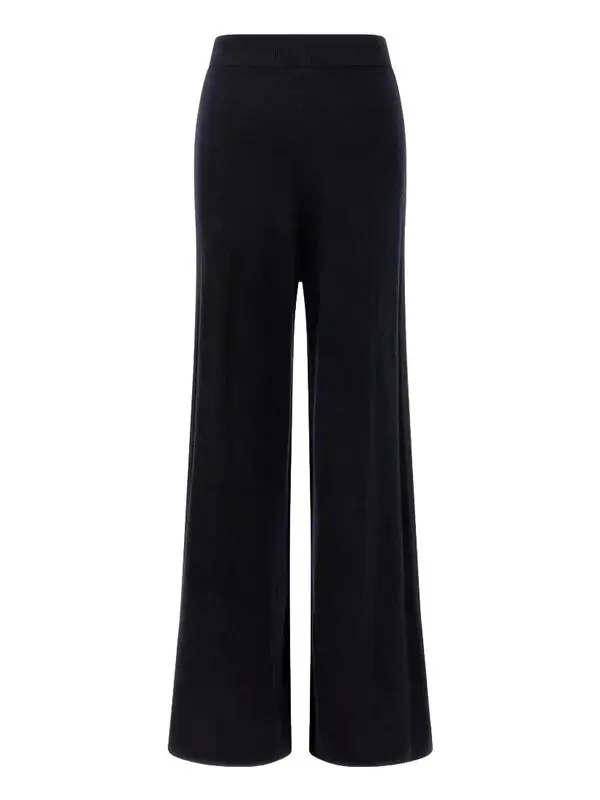 Max Mara Piega Ribbed-knit Trousers - Blue