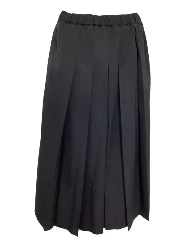 Comme Des Garçons Elastic-waist Pleated Skirt - Black