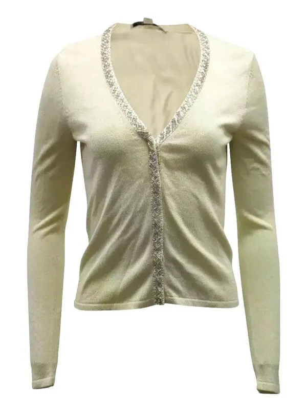 Diane Von Furstenberg Embellished Knit Cardigan - Neutrals