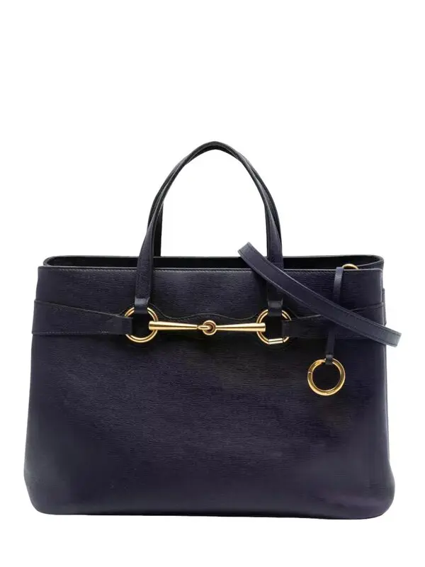 Gucci Leather Bright Bit Satchel - Purple