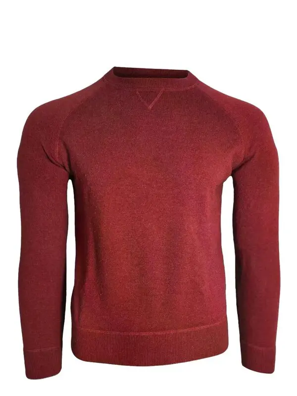 Brunello Cucinelli Knitted Relaxed Fit Sweater - Red