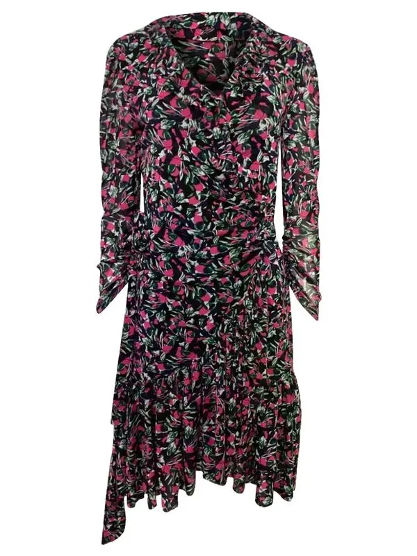 Diane Von Furstenberg Floral-print Dress - Black