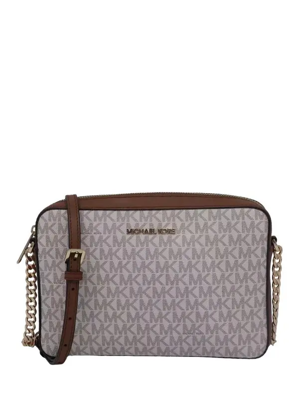 Michael Kors Logo Chain Crossbody Bag - Neutrals
