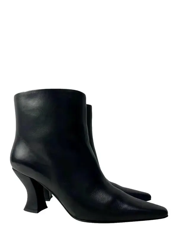Bottega Veneta Cloud Pointed-toe Ankle Boots - Black