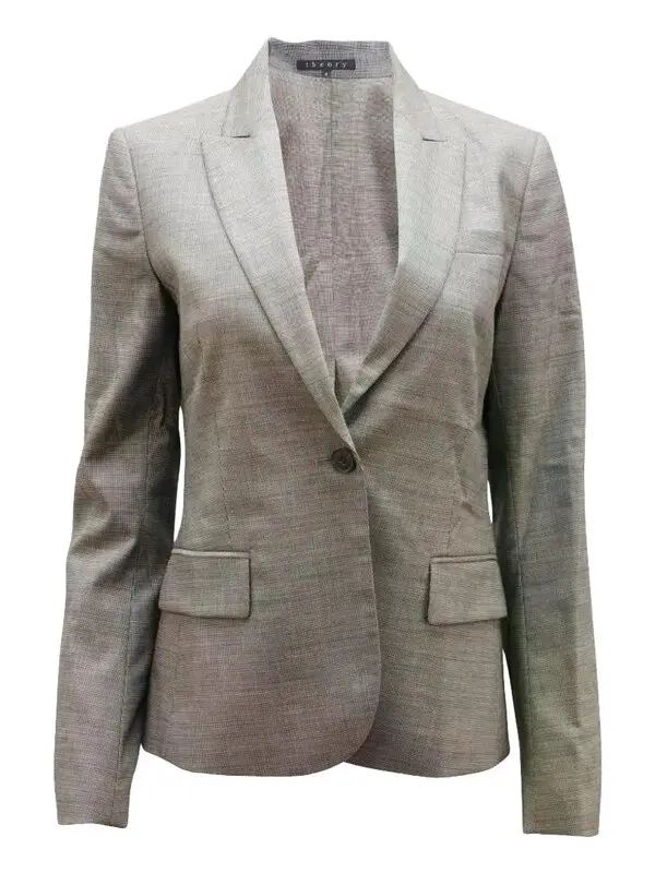Theory Houndstooth Suit Blazer - Grey