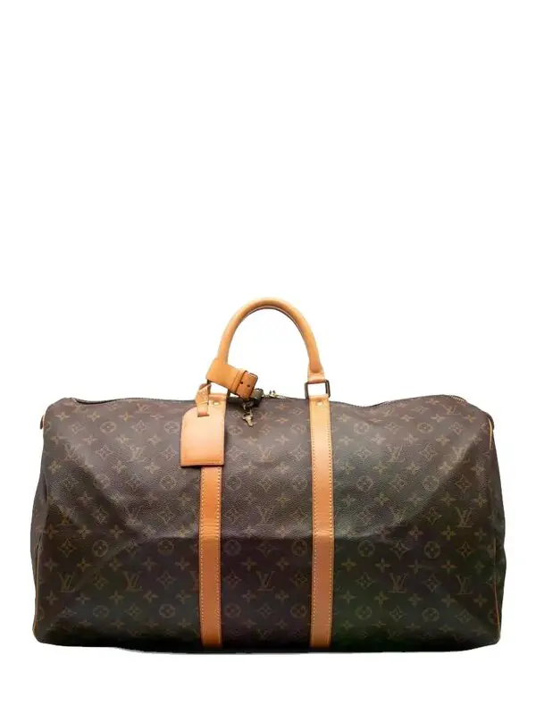 LOUIS VUITTON 1994 Monogram Keepall 55 Travel Bag - Brown