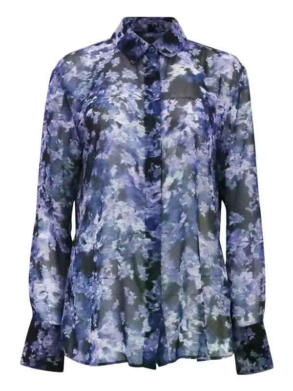 Altuzarra Chika Floral-print Shirt - Purple