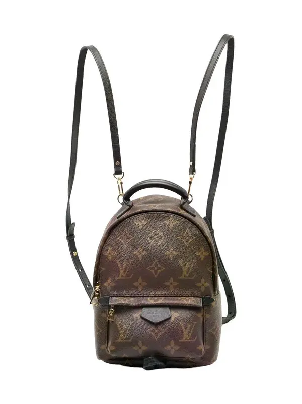LOUIS VUITTON 2016 Monogram Mini Palm Springs Backpack - Brown