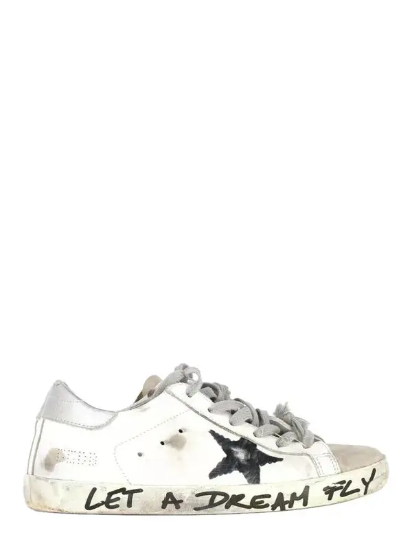 GOLDEN GOOSE Super Star Lace-up Sneakers - White