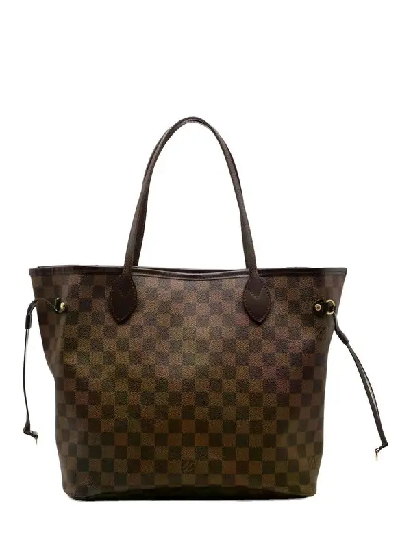 LOUIS VUITTON 2010 Damier Ebene Neverfull Mm Tote Bag - Brown