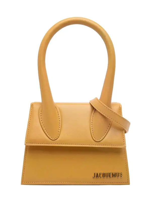 Jacquemus Leather Le Chiquito Moyen Satchel 2019-2025 - Yellow