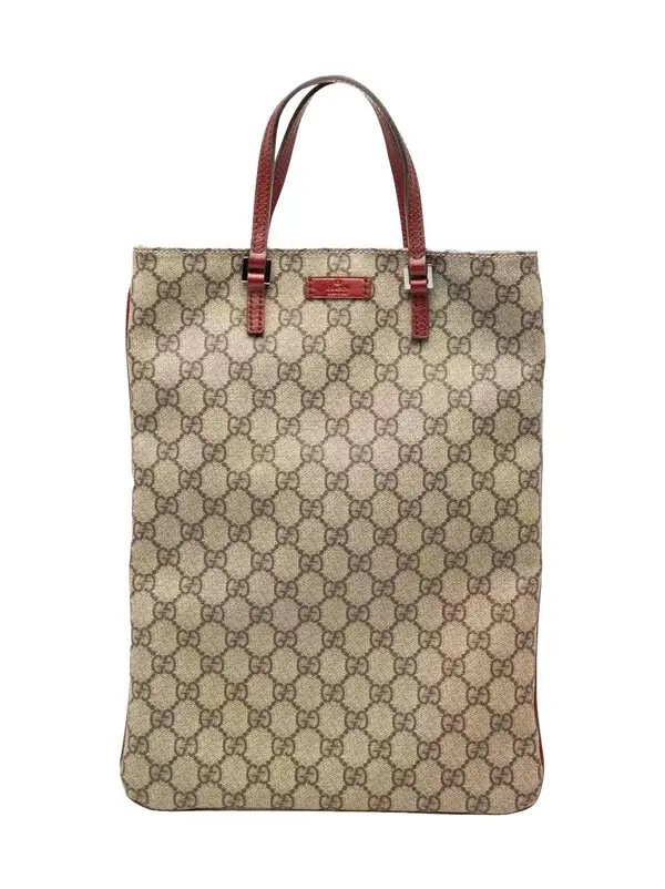 Gucci Gg Supreme Tote Bag - Brown