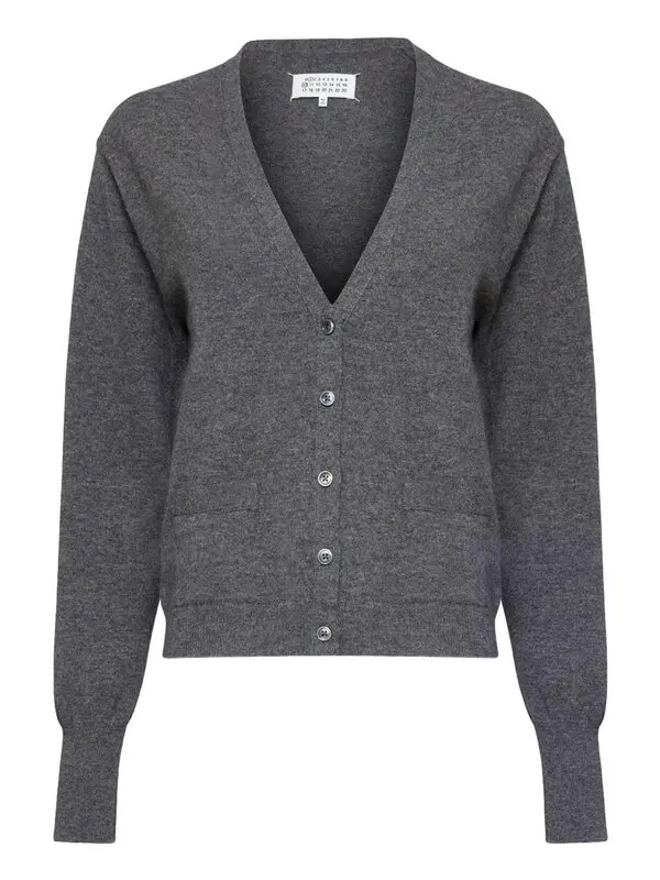 MAISON MARGIELA V-neck Cardigan - Grey