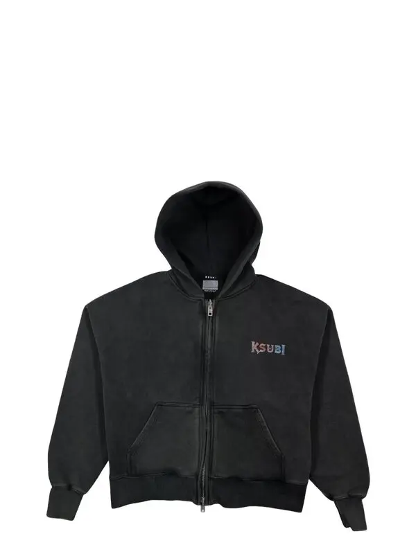 Ksubi Printed Zip Hoodie - Black