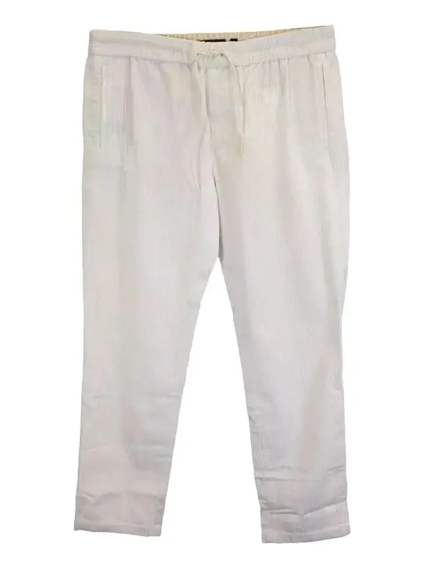 Vince Corduroy Drawstring Trousers - White