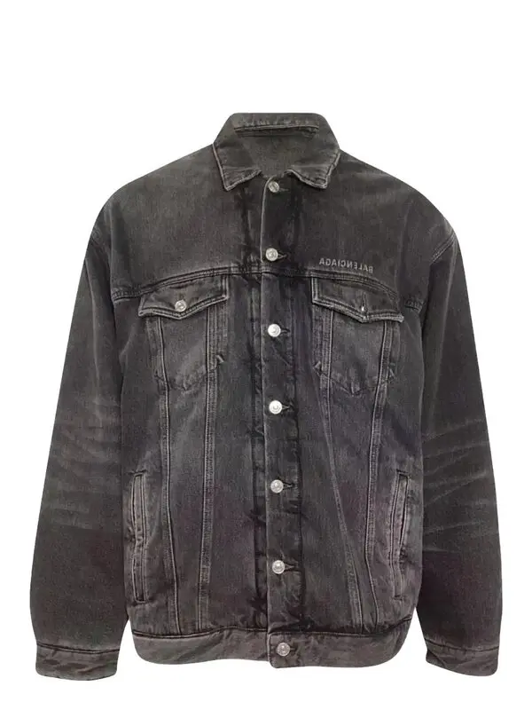 Balenciaga Mirror Denim Jacket - Grey