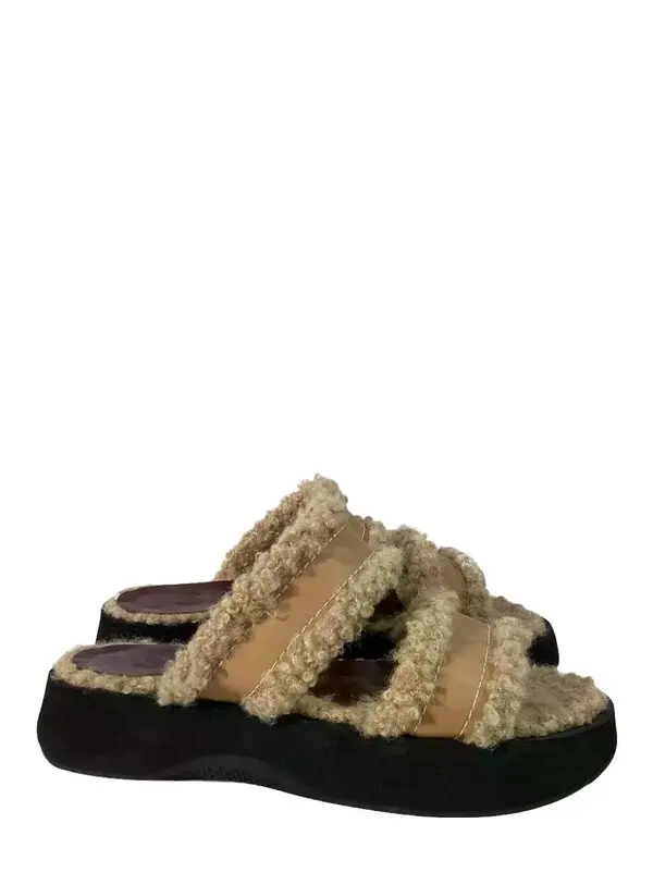 Staud Siesta Leather Sandals - Brown