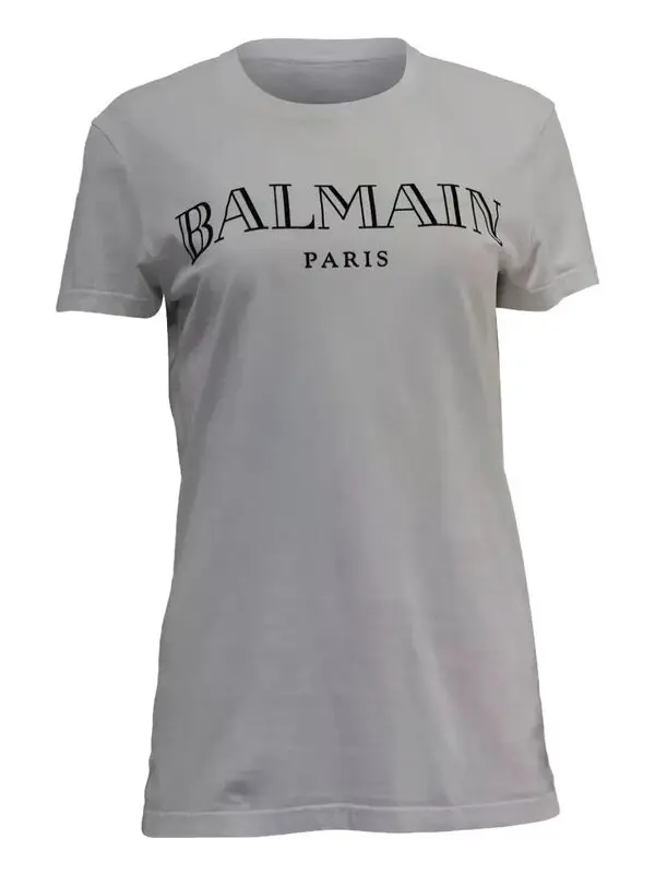 Balmain Logo-print Cotton T-shirt - White