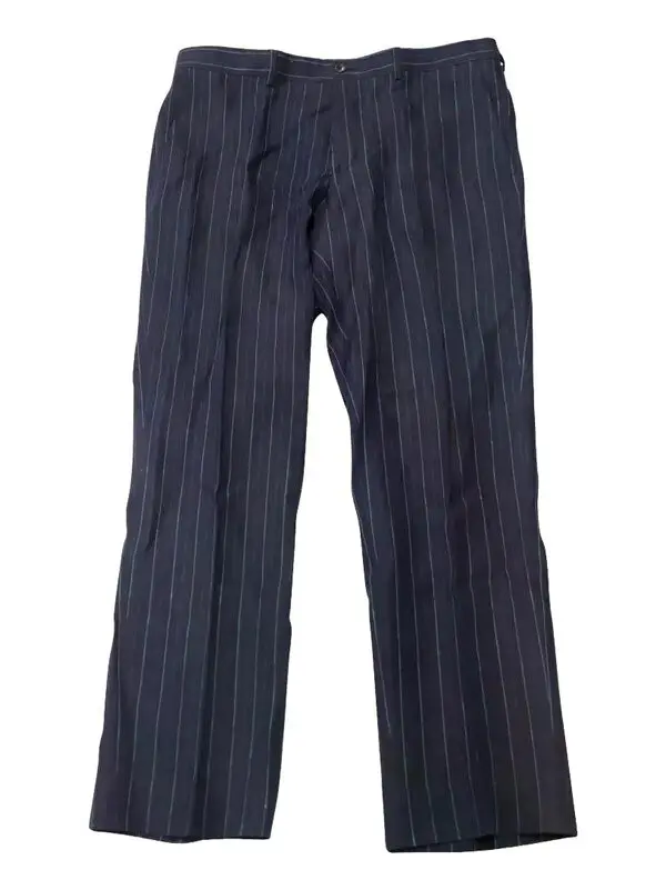 Etro Pinstripe Trousers - Blue