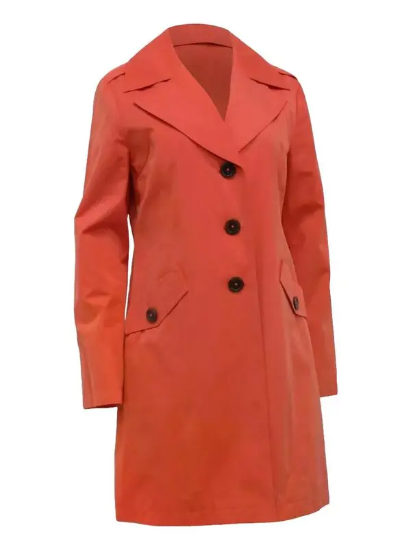 Michael Kors Single-breasted Cotton Trench Coat - Orange