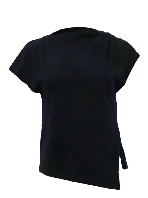 ISABEL MARANT VINTAGE Sebani Asymmetrical T-shirt - Black