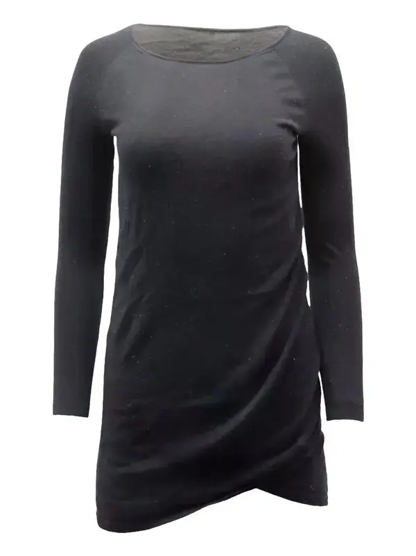Theory Long-sleeve Draped T-shirt - Black