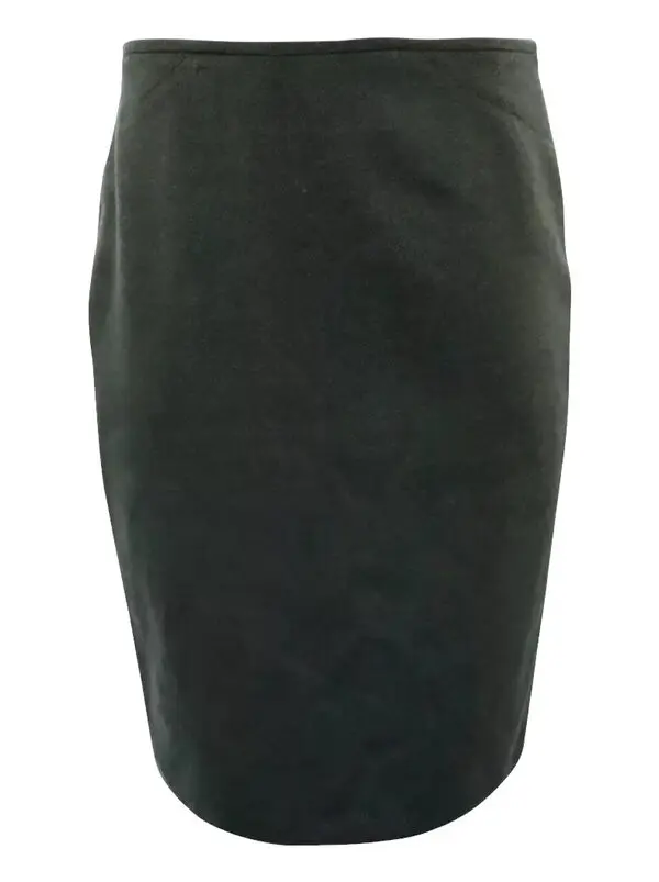 Emporio Armani Pencil Wool Skirt - Green