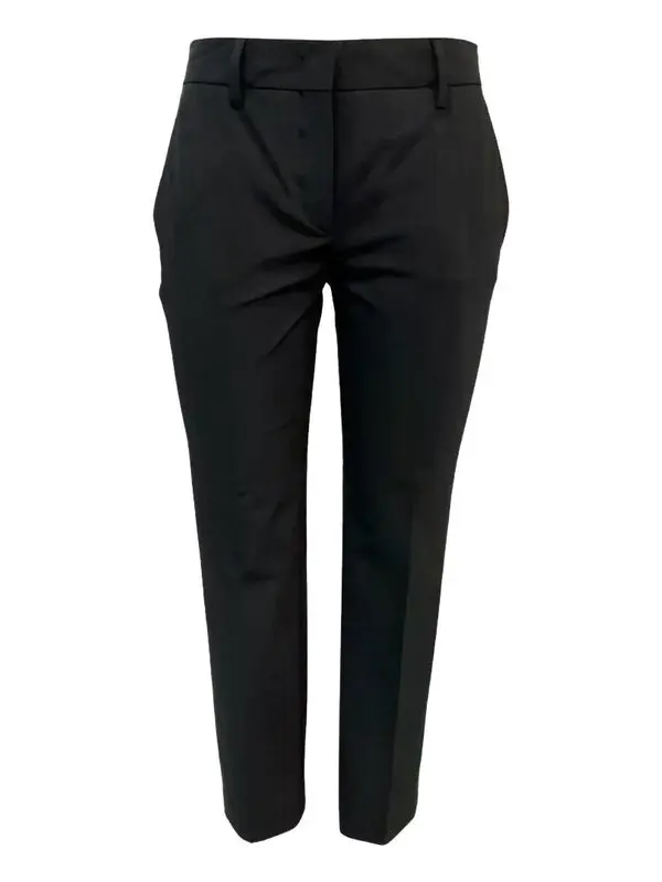 Prada Belt Loops-detail Trousers - Black