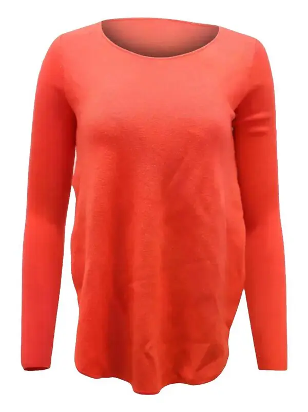 Theory Crew-neck Wool Sweater - Orange
