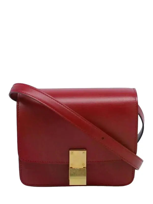Celine Small Classic Box Shoulder Bag - Red