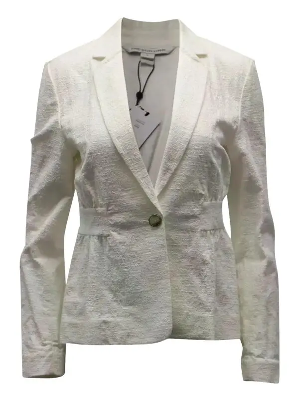 Diane Von Furstenberg Textured Jacket - White