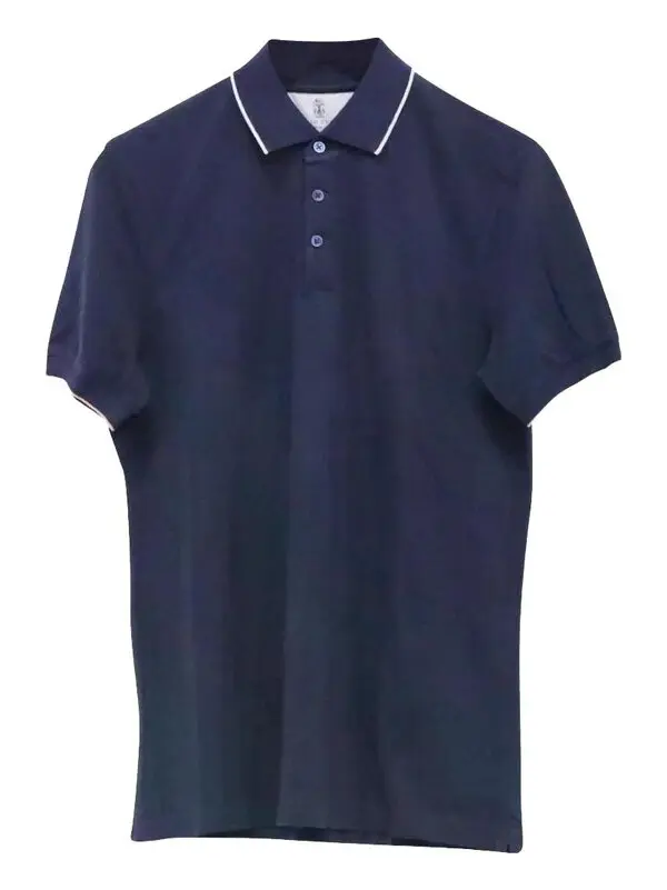 Brunello Cucinelli Cotton Polo Shirt - Blue