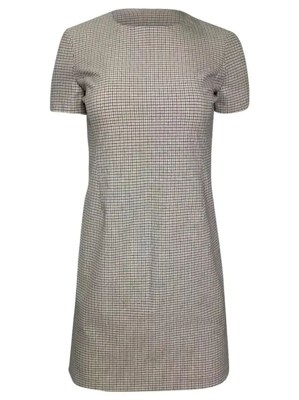 Theory Plaid Mini Dress - Neutrals