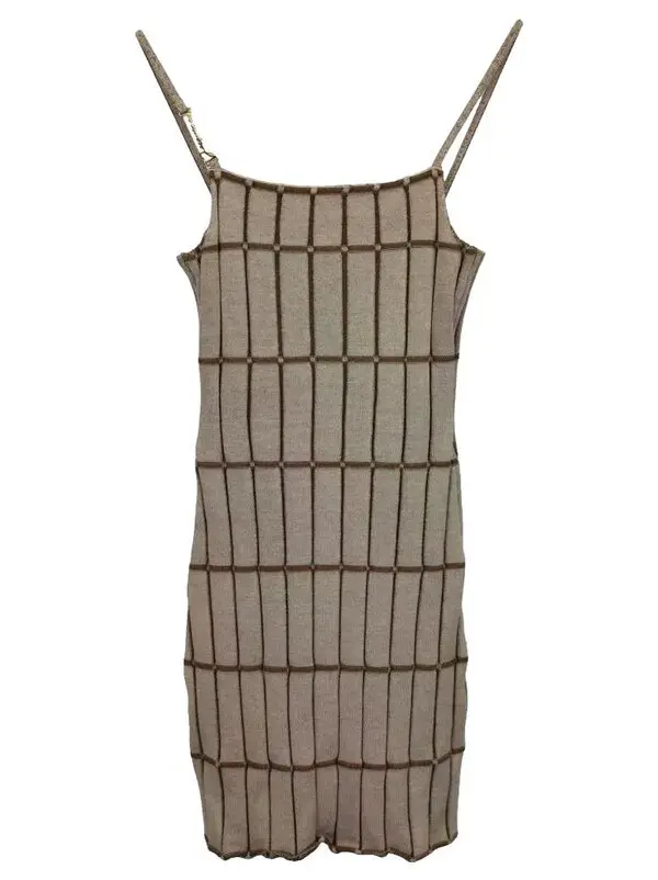 Jacquemus La Robe Check Mini Dress - Neutrals
