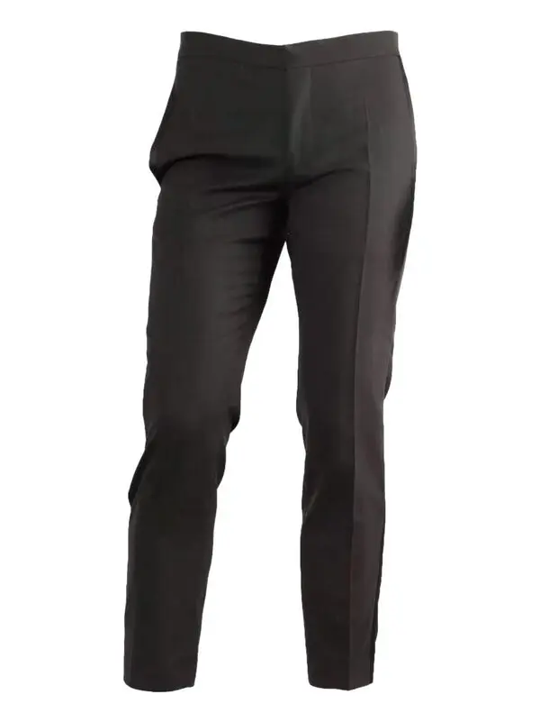 Dior Cropped Wool Trousers - Black