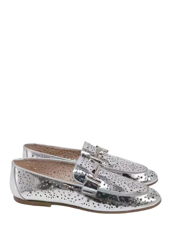TOD'S Metal-hardware Loafers - Silver