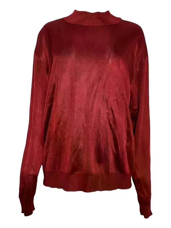 Alaïa Mock-neck Sweater - Red