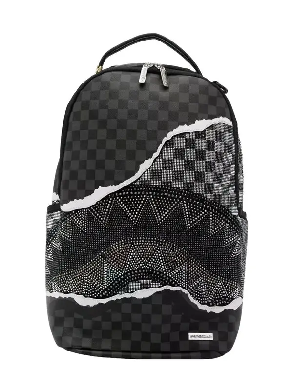 SPRAYGROUND Checkerboard-pattern Backpack - Black